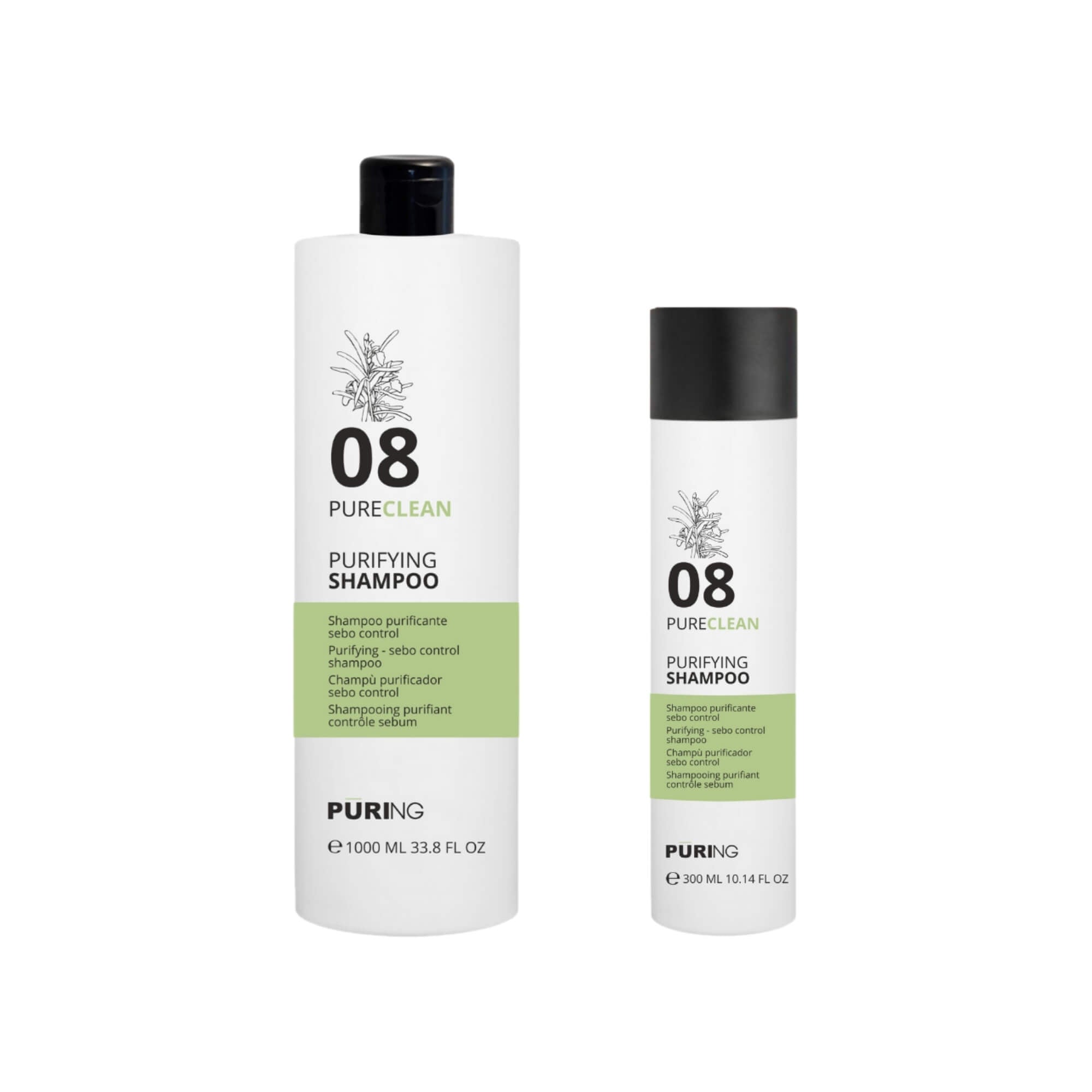 PURING Pureclean Purifying Shampoo, Shampoo Purificante Sebocontrol Fo ...