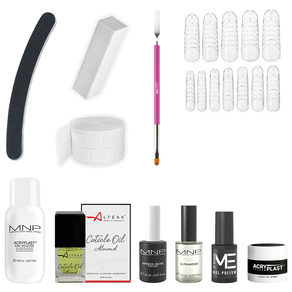 MESAUDA MNP Kit Acrygel Acryplast Clear Completo di Accessori – Seiglam