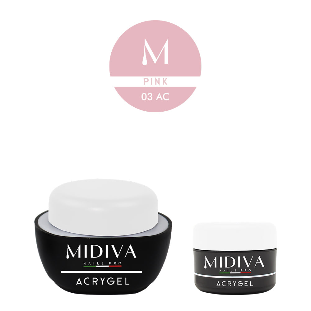 MIDIVA Acrygel Cover Pink, formati 10/25gr – Seiglam